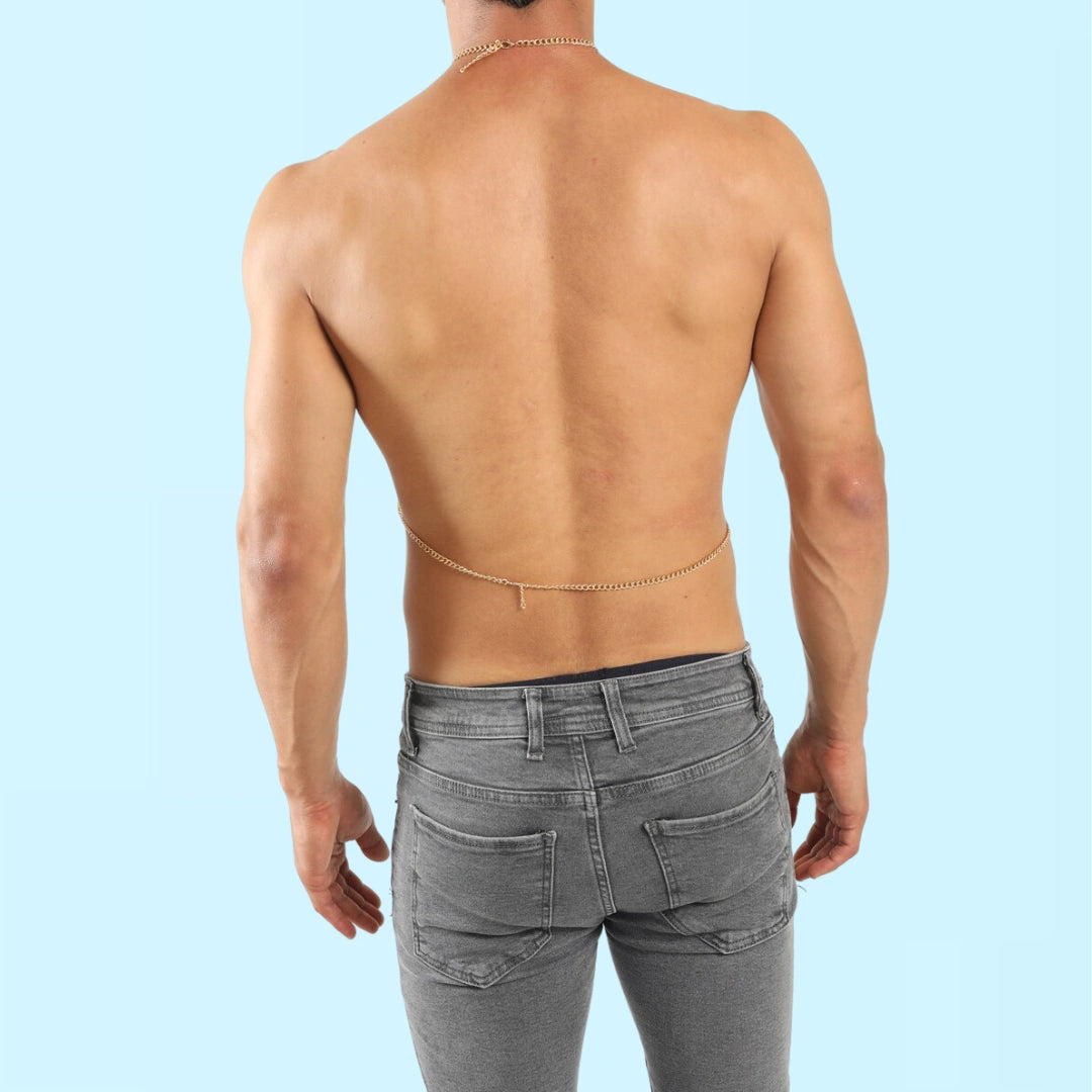 MILO - Four-Ring Lozenge Men's Chain Body Harness – Xpress Harness